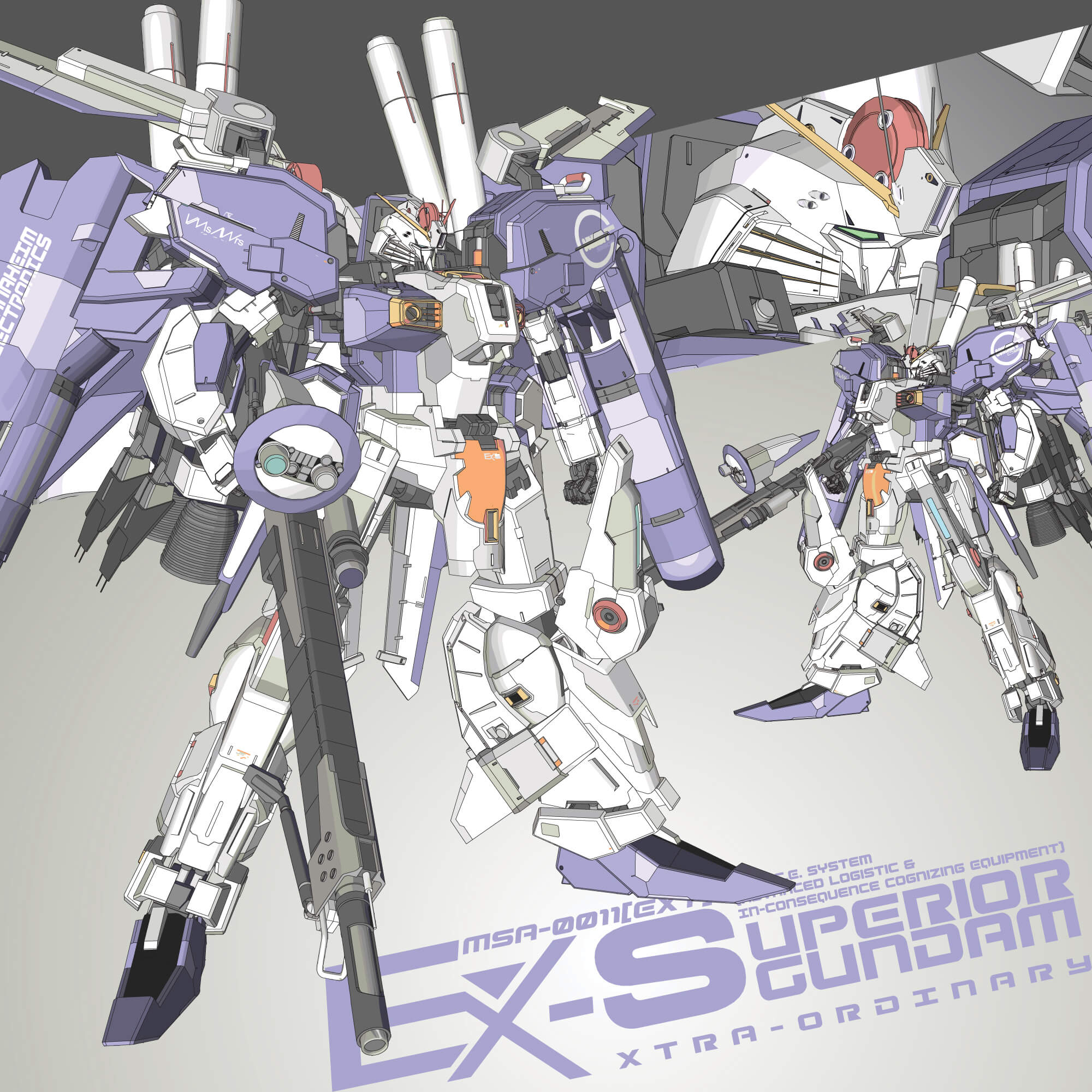 EX-S Gundam Mecha Scalable Vector Graphic (SVG) - Vector Graphic Store